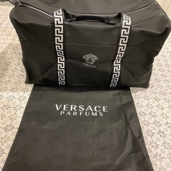 Bags | Versace Duffel Bag Gym Weekender Traveler Luggage Carryon ...